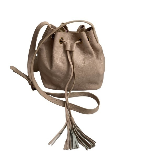 J. Crew | Bags | J Crew Light Pink Drawstring Bucket Bag | Poshmark
